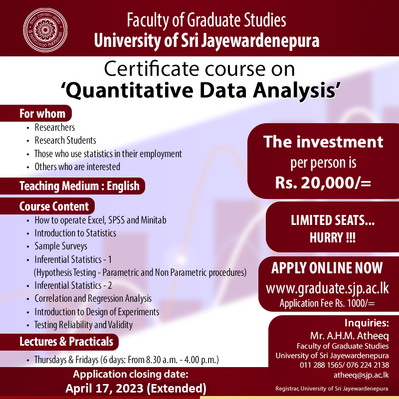 Application Closing Date – Friday, 17 th April 2023 (Extended)