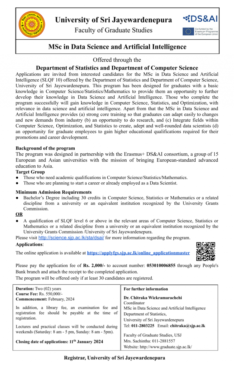 MSc in Data Science and Artificial Intelligence – 2024 – Faculty of ...